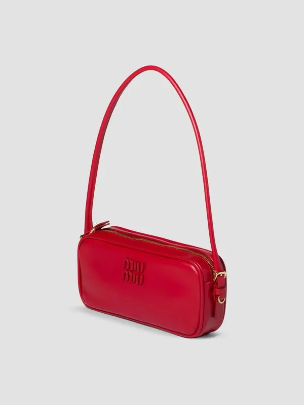 Miu Miu Leather Pouch - Red