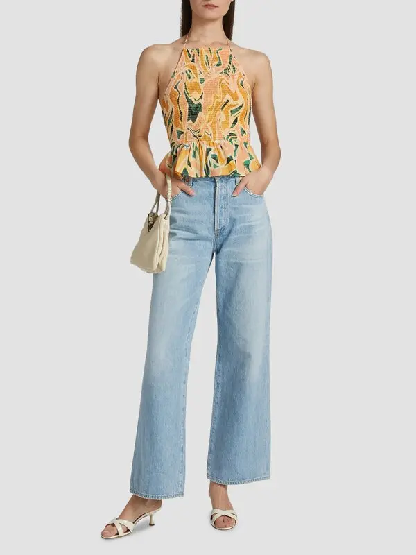 Rails Gwendolyn Abstract Cotton Sleeveless Top