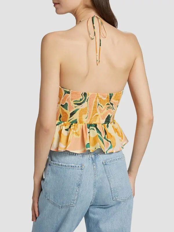 Rails Gwendolyn Abstract Cotton Sleeveless Top