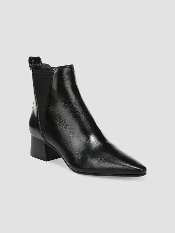 Veronica Beard Astra Leather Chelsea Short Boots