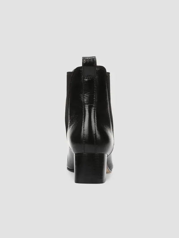 Veronica Beard Astra Leather Chelsea Short Boots