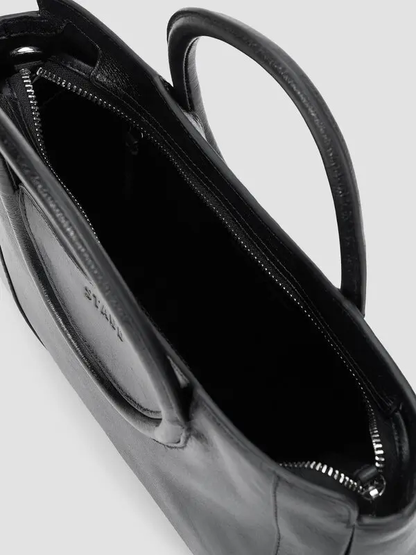 Staud Mini Maude Leather Satchel - Black