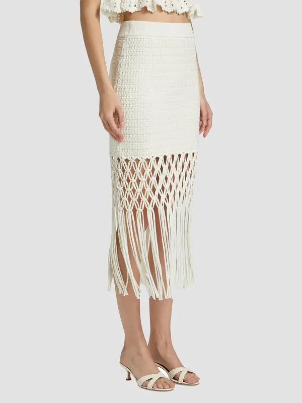 Rails Sevilla Cotton-blend Knit Midi-skirt