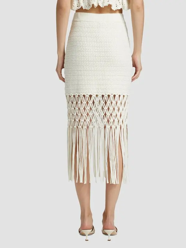 Rails Sevilla Cotton-blend Knit Midi-skirt