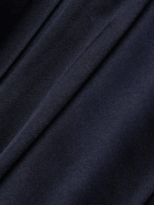 Staud Phare Silk Drape Midi-dress