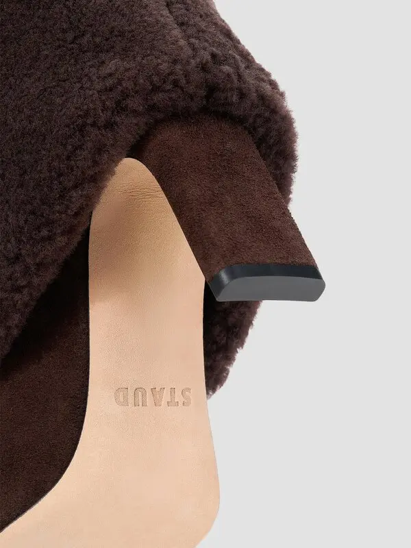 Staud Wally 90mm Shearling Foldover Boots