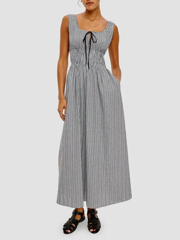 Rails Jordie Gingham Maxi Dress