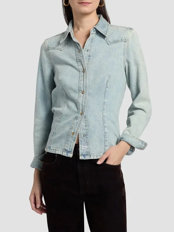 Rails Taiana Snap-front Cotton-blend Shirt