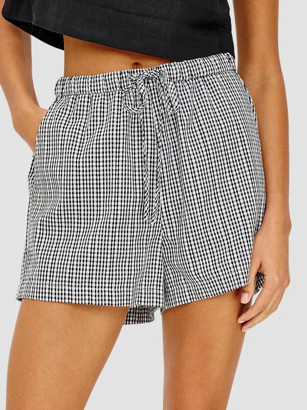 Rails Embroidered Cotton Drawstring Shorts