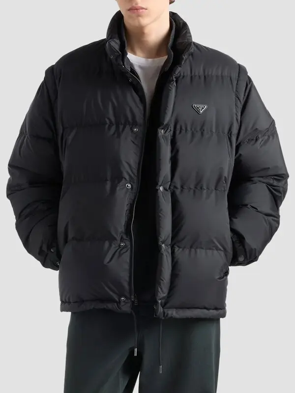 Prada Weight Re-nylon Down Jacket - Black