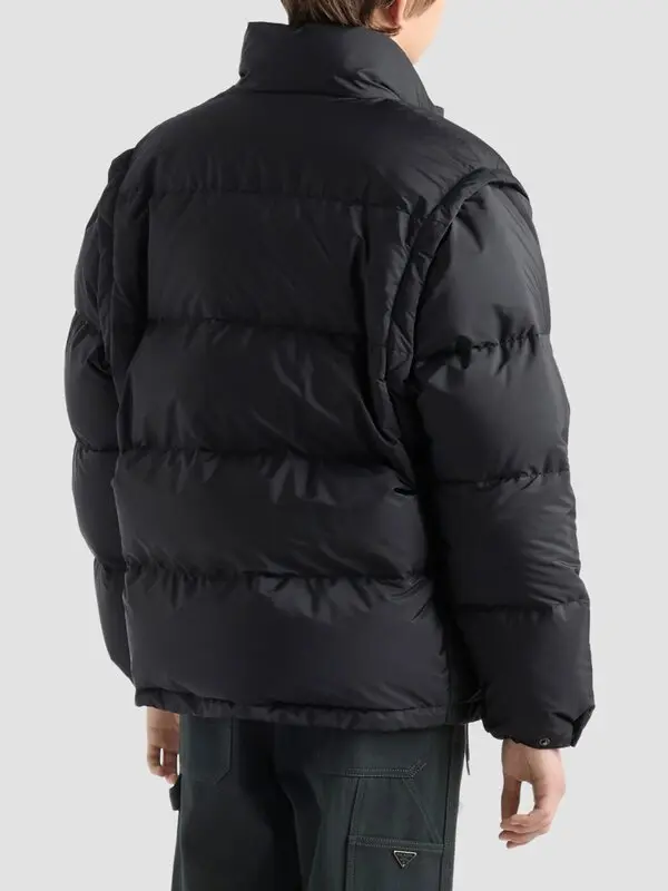 Prada Weight Re-nylon Down Jacket - Black