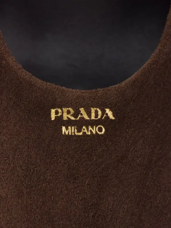 Prada Suede Leather Slingback Pumps