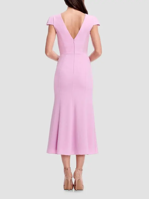 Dress The Population Sheryl Embroidered Midi-dress