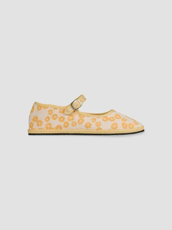 VIBI VENEZIA Floral-embroidered Mary Janes - Ada