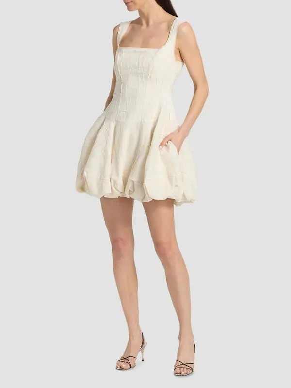 Simkhai Nattie Textured Bubble Minidress