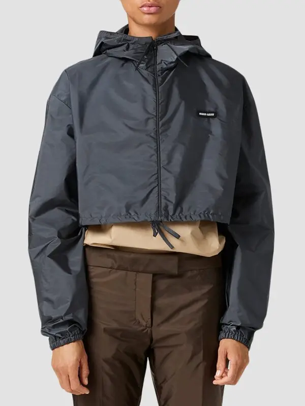 Miu Miu Technical Fabric Wind-breaker