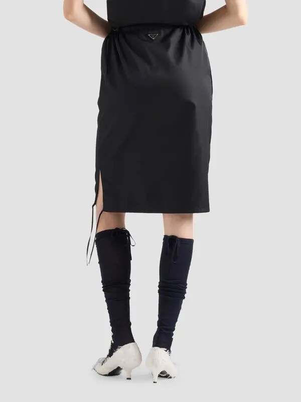 Prada Nylon Pencil Skirt