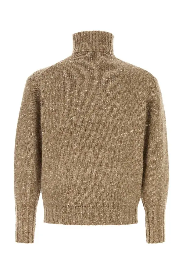 Auralee Melange Biscuit Wool Sweater