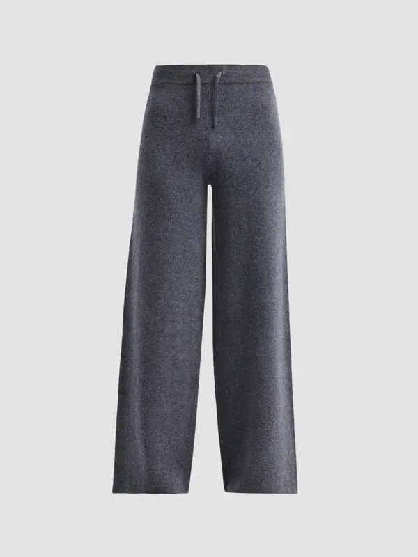 YVES SALOMON Knit Wide-leg Pants - Pyrenees