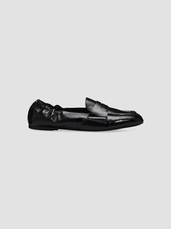 STUART WEITZMAN Bryant Leather Penny Loafers - Black