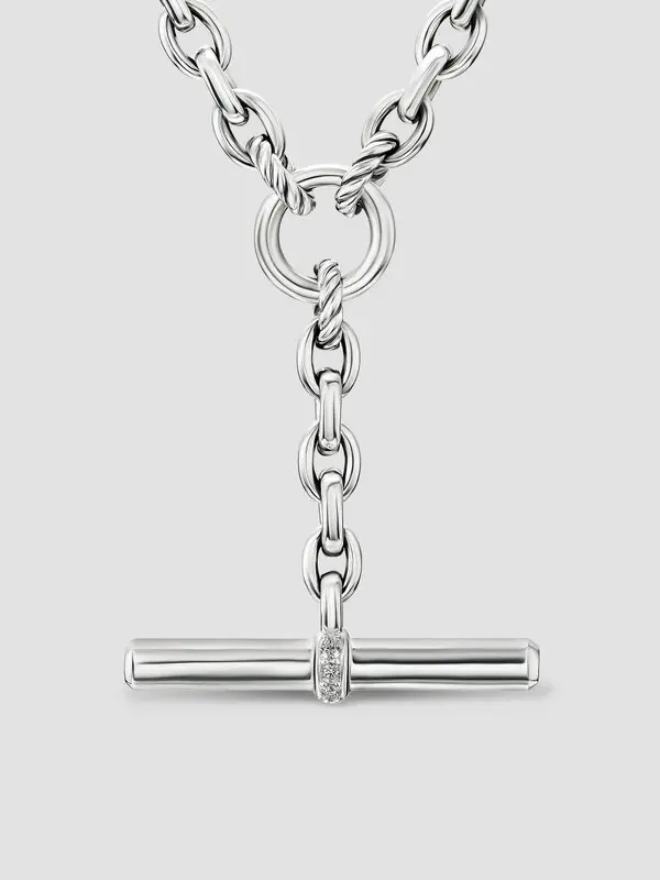 David Yurman Dy Mercer Petite Toggle Chain Necklace In Sterling - Silver