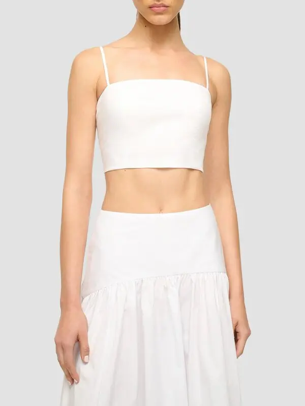 Staud Federico Stretch-cotton Tank