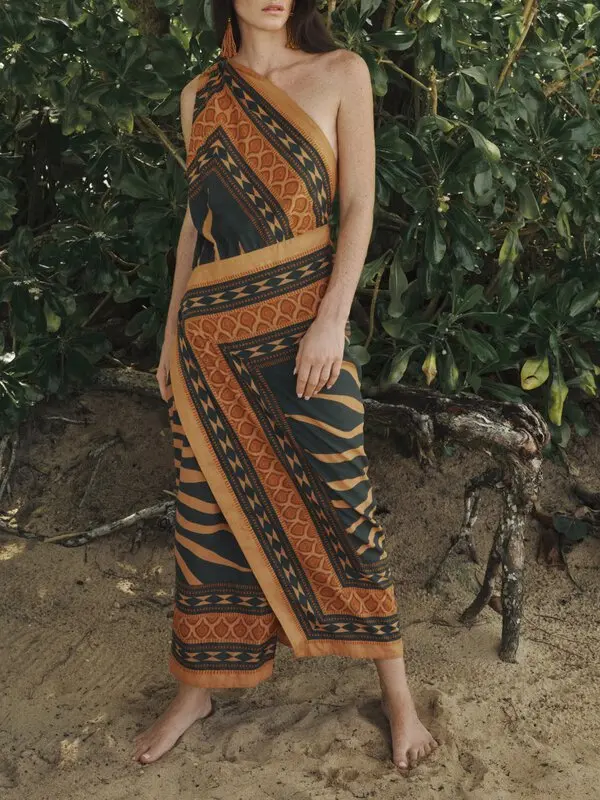 Johanna Ortiz Embracing Courage Cotton Ankle Dress