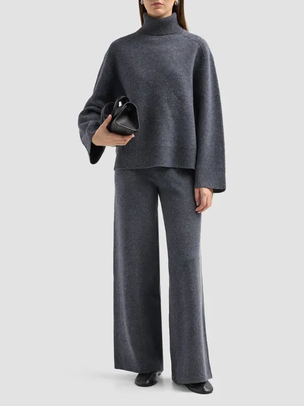 YVES SALOMON Merino Wool Turtleneck Sweater