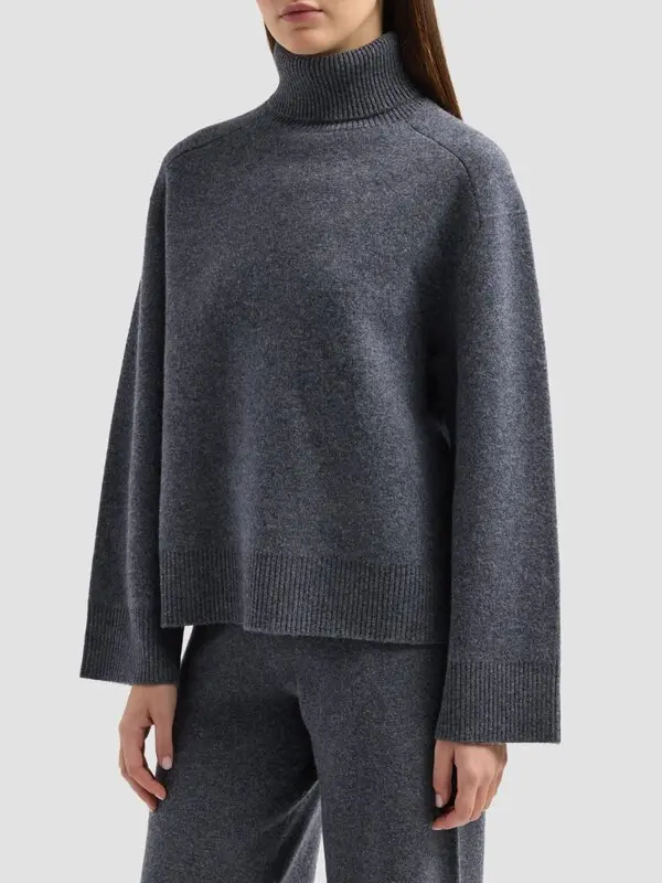 YVES SALOMON Merino Wool Turtleneck Sweater