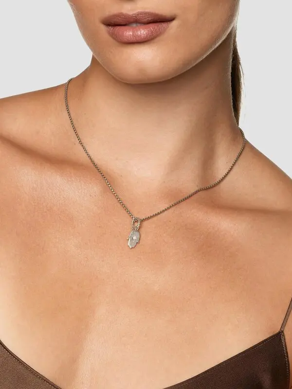 David Yurman Hamsa Amulet In Sterling Silver With Center 15.8mm