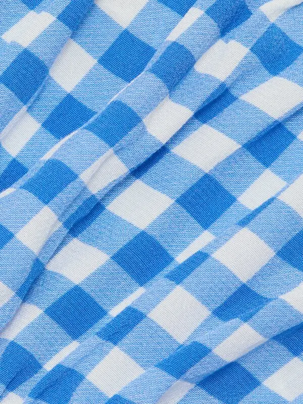 Rails Donna Peplum-waist Sleevleless Gingham Crop Top