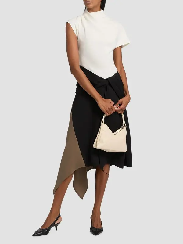 Staud Davina Asymmetric Midi-dress