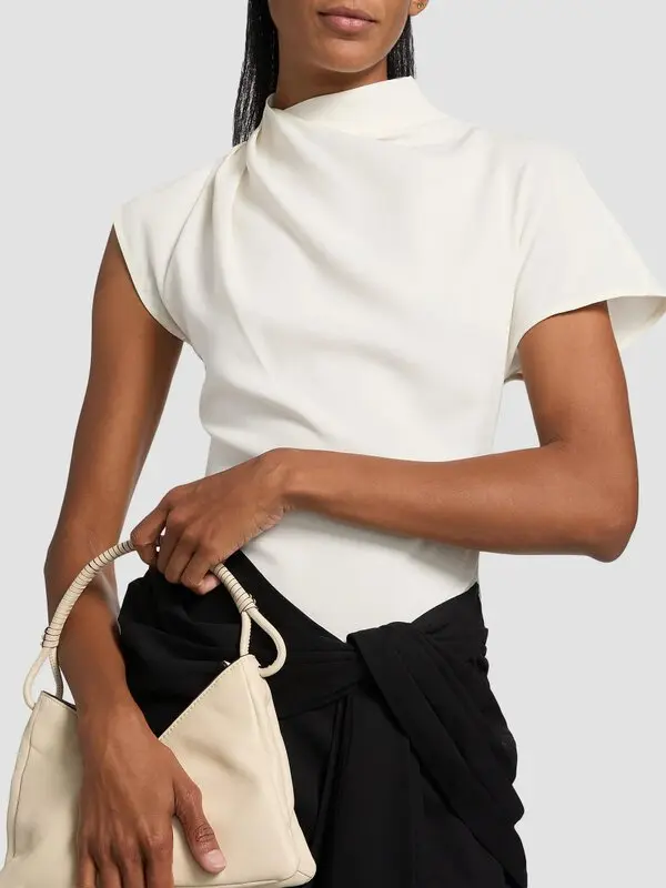 Staud Davina Asymmetric Midi-dress