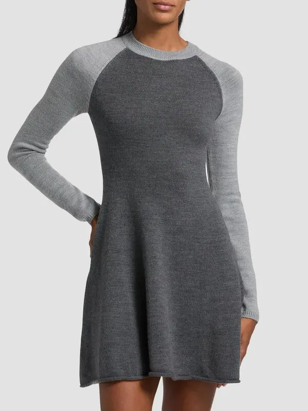 Staud Anita Long-sleeve Fit & Flare Minidress