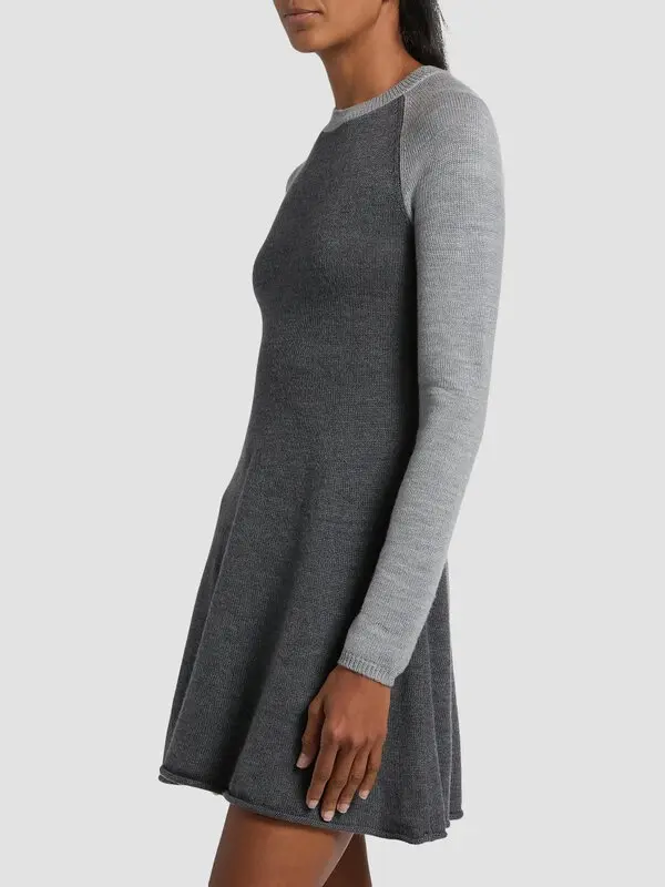 Staud Anita Long-sleeve Fit & Flare Minidress