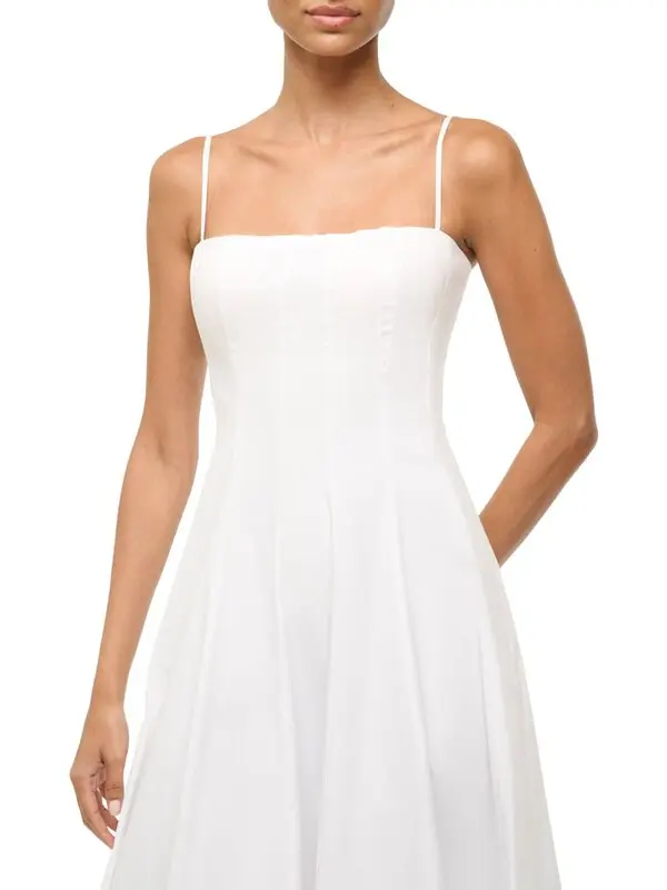 Staud Wylie Stretch-cotton Midi-dress