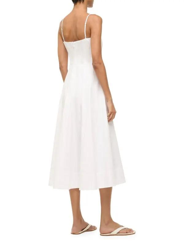 Staud Wylie Stretch-cotton Midi-dress