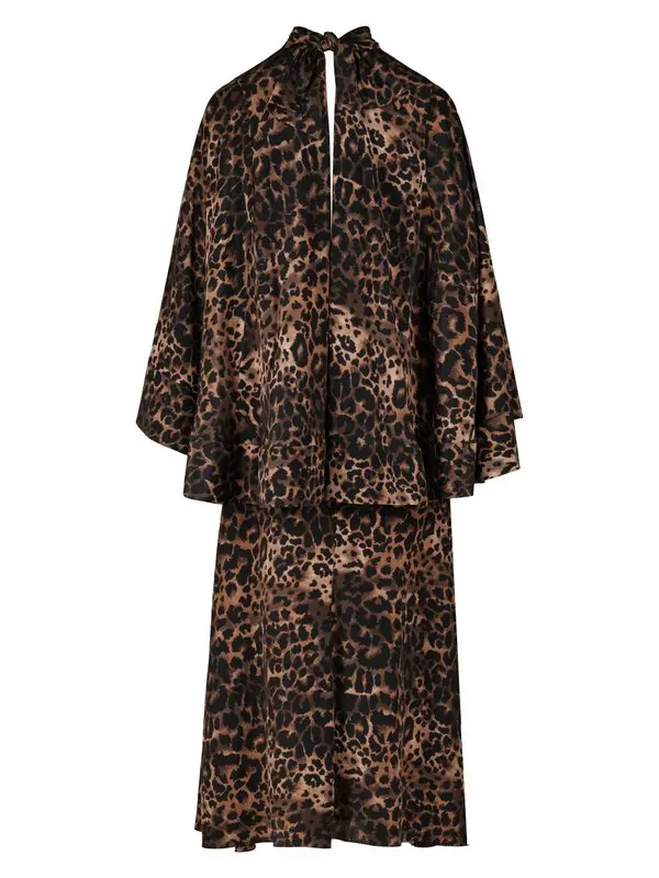 Johanna Ortiz Candelaria Treasured -print Silk-blend Midi-dress
