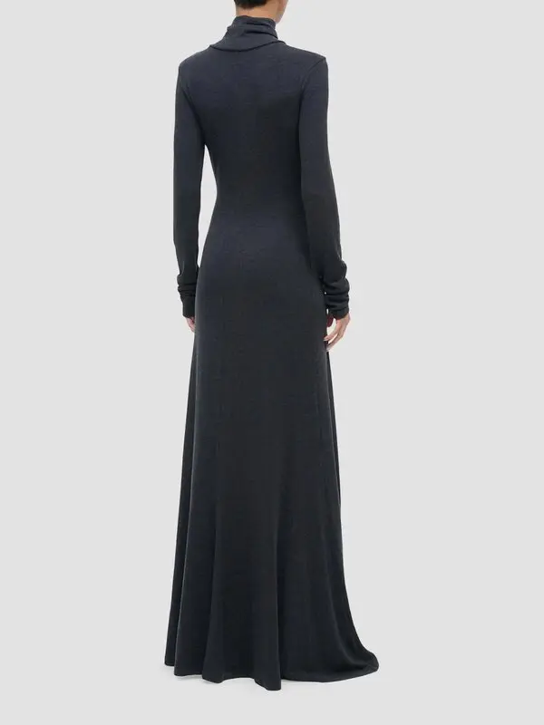 Staud Vanya Knit Turtleneck Maxi Dress