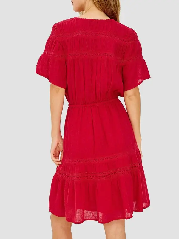 Rails Winslow Linen-blend A-line Minidress