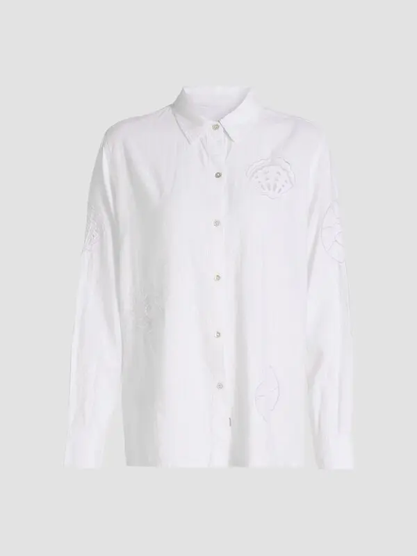 Rails Charli Eyelet Embroidered Linen-blend Shirt
