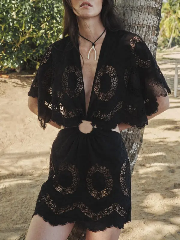Johanna Ortiz Paradise Cotton Minidress
