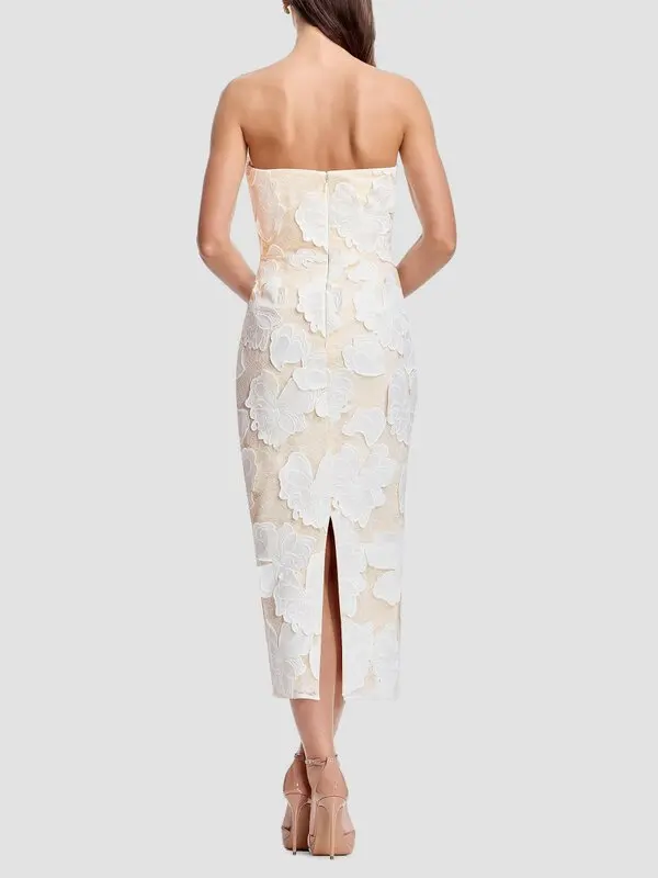 Dress The Population Cosette Embroidered Midi-dress