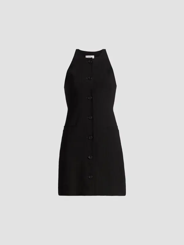 A.L.C. Suri Linen-blend Minidress - Black
