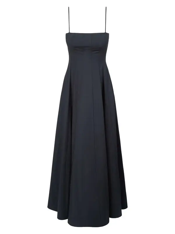 Staud Wylie Poplin Maxi Dress