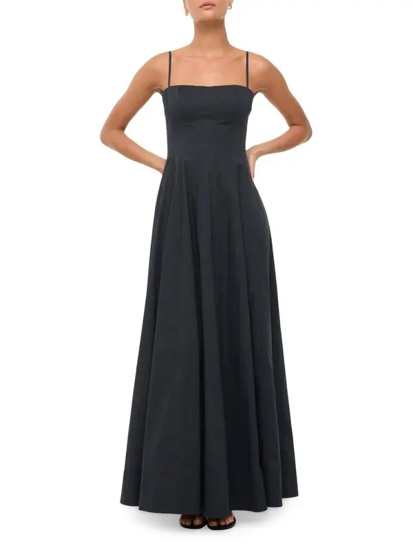 Staud Wylie Poplin Maxi Dress