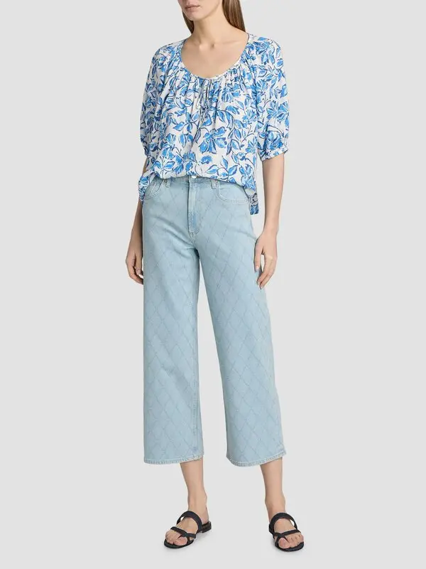 Rails Getty Cotton Straight-leg Crop Jeans