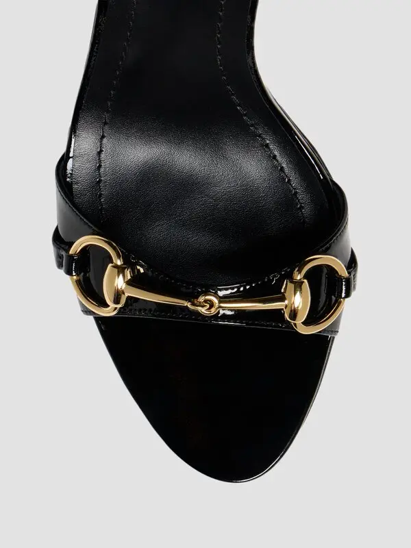 Gucci Donna 80mm Wedge Sandals - Black