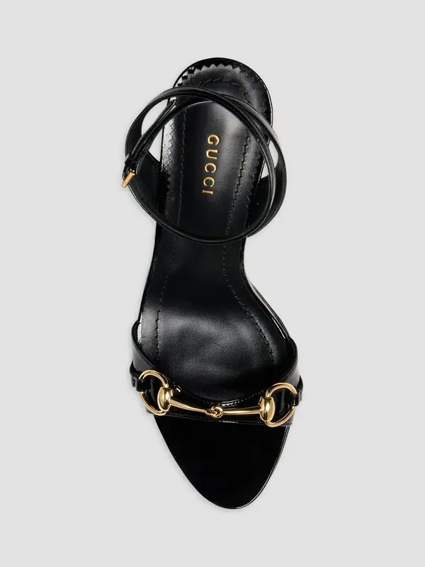 Gucci Donna 80mm Wedge Sandals - Black