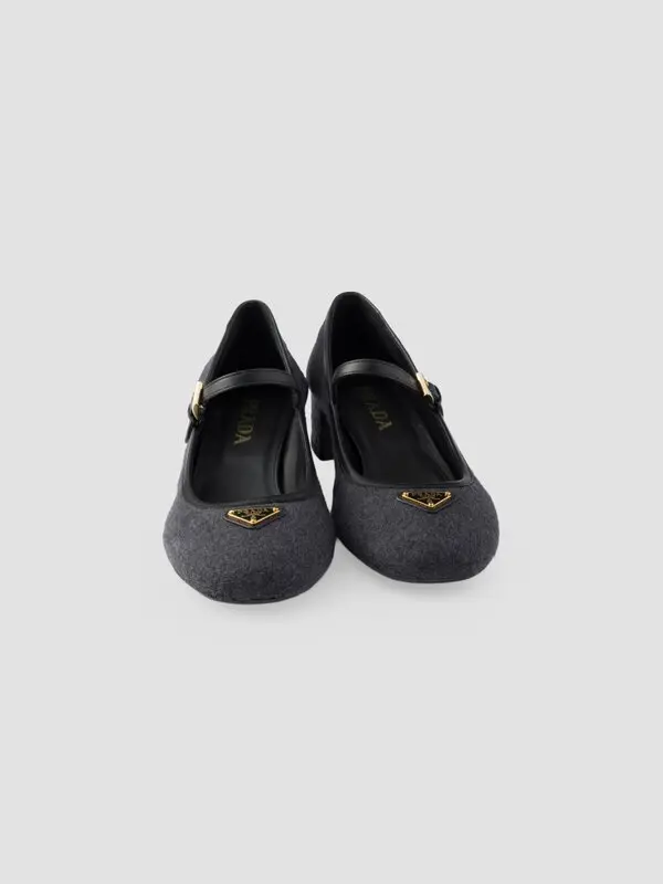 Prada Fabric Pumps - Grey